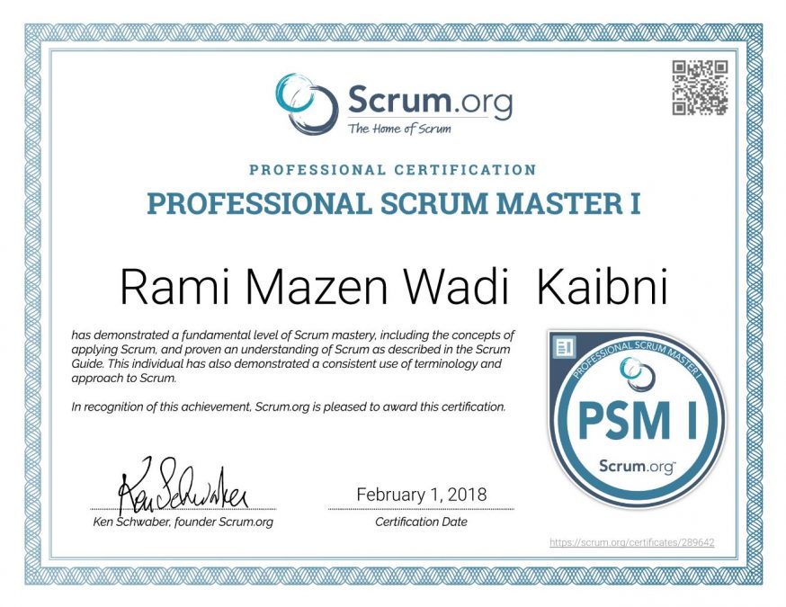 Professional Scrum Master (PSM I) - RMK Coaching